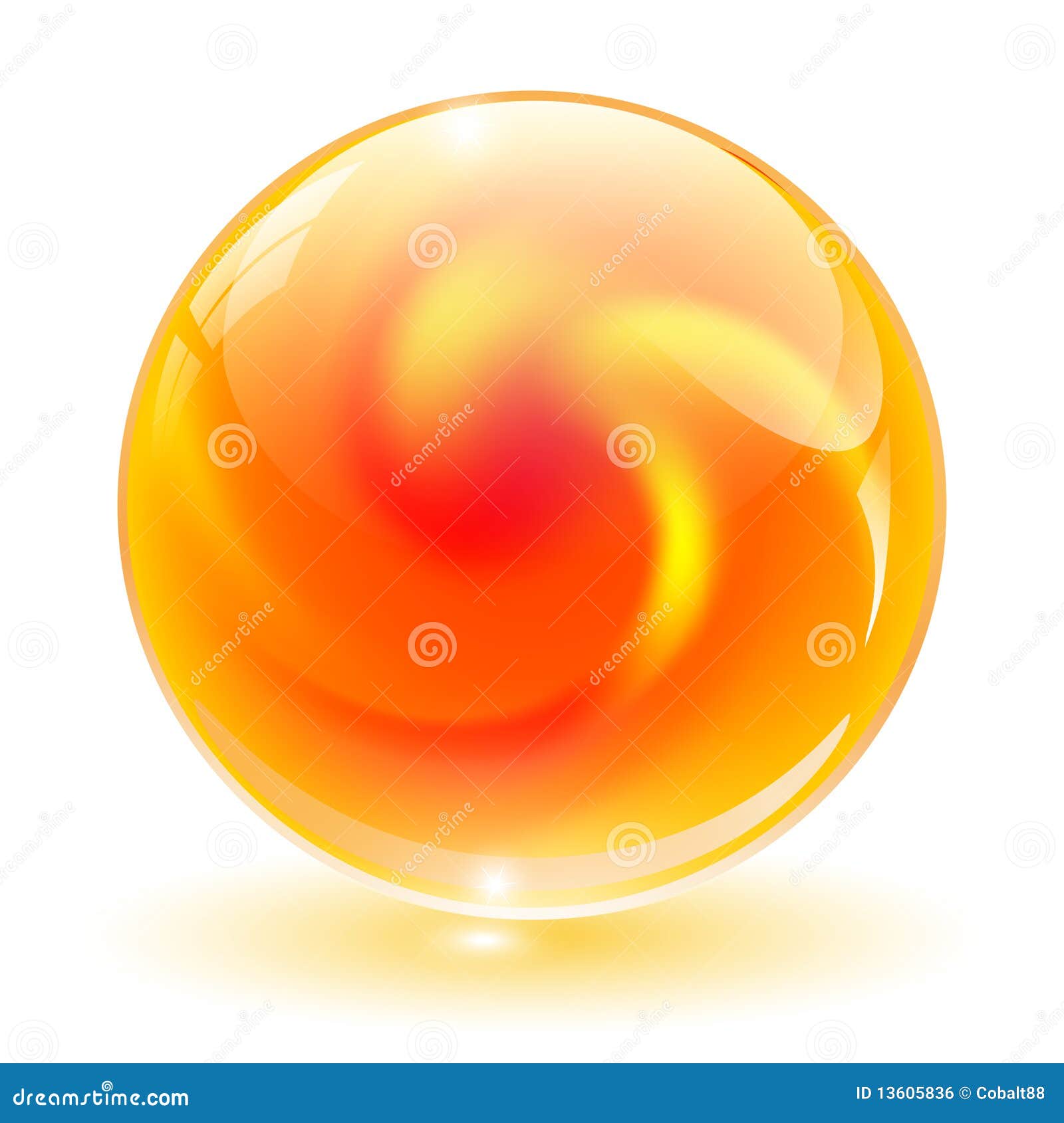 3D Crystal, Glass Sphere, Vector. Stock Vector - Illustration of glossy ...