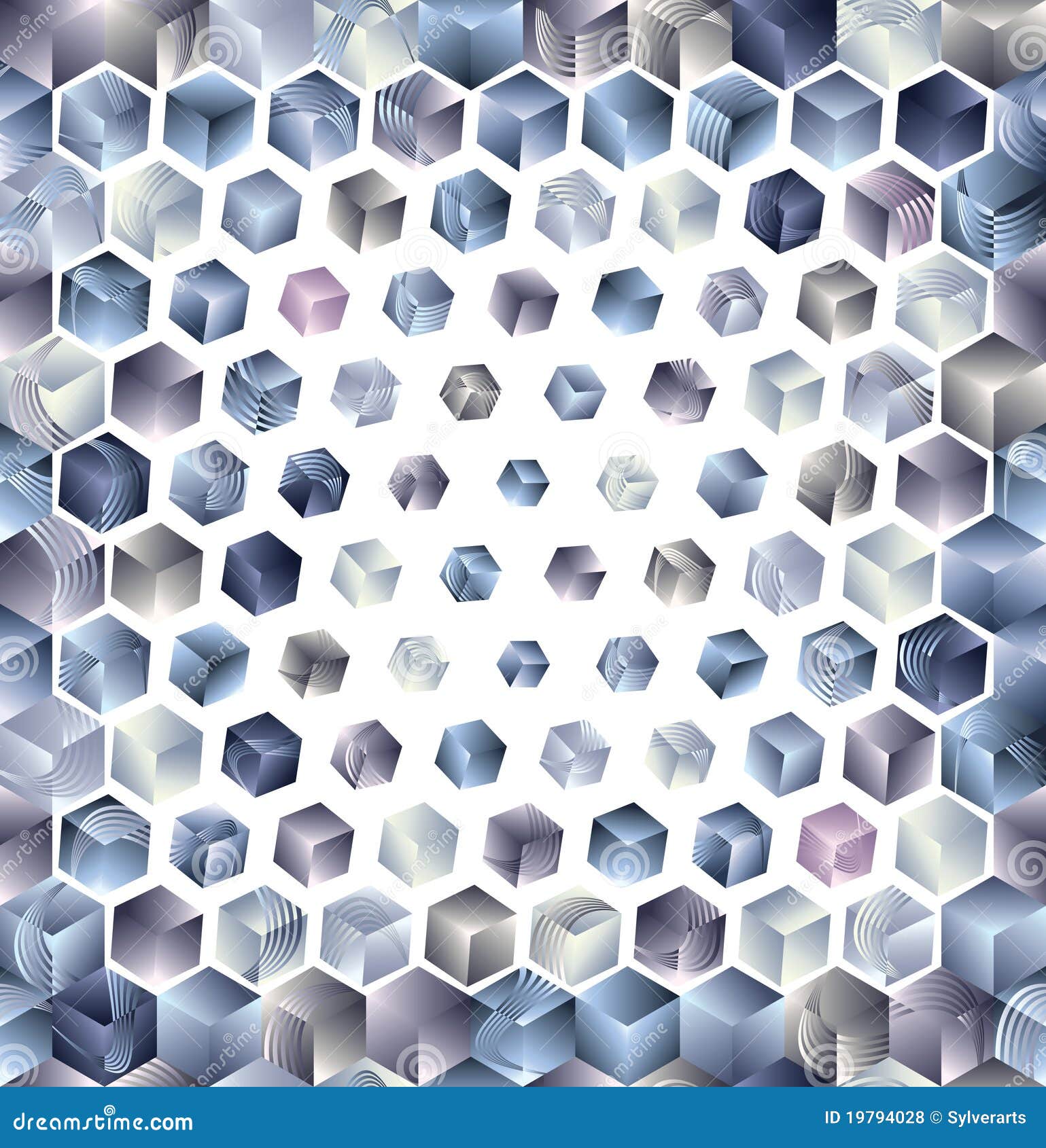 3d Cube La Configuration Sans Joint. Illustration de Vecteur ...