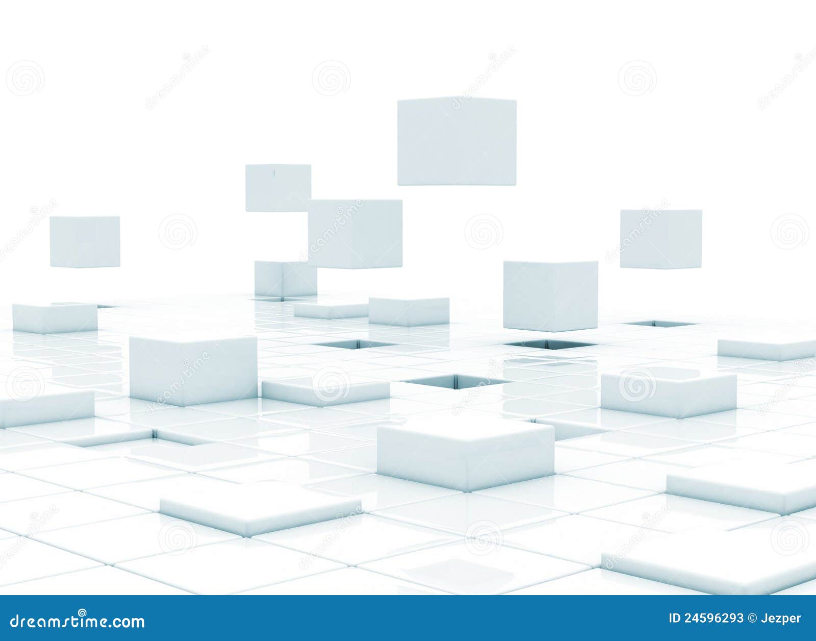 3d Cubes - Building a Business Stock Illustration - Illustration of ...
