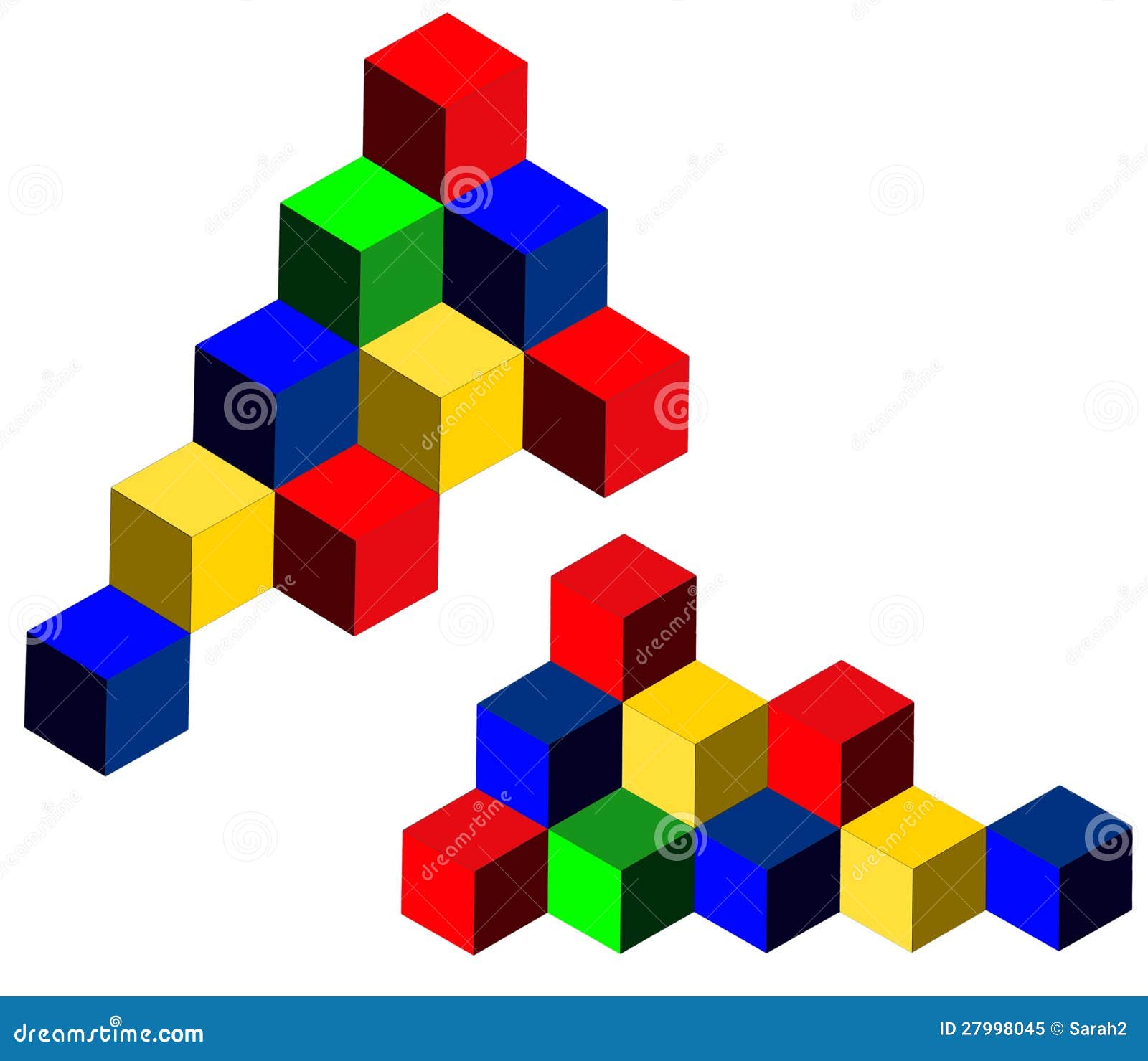 3d Cubes - Business Corporate Symbol Stock Illustration - Illustration ...