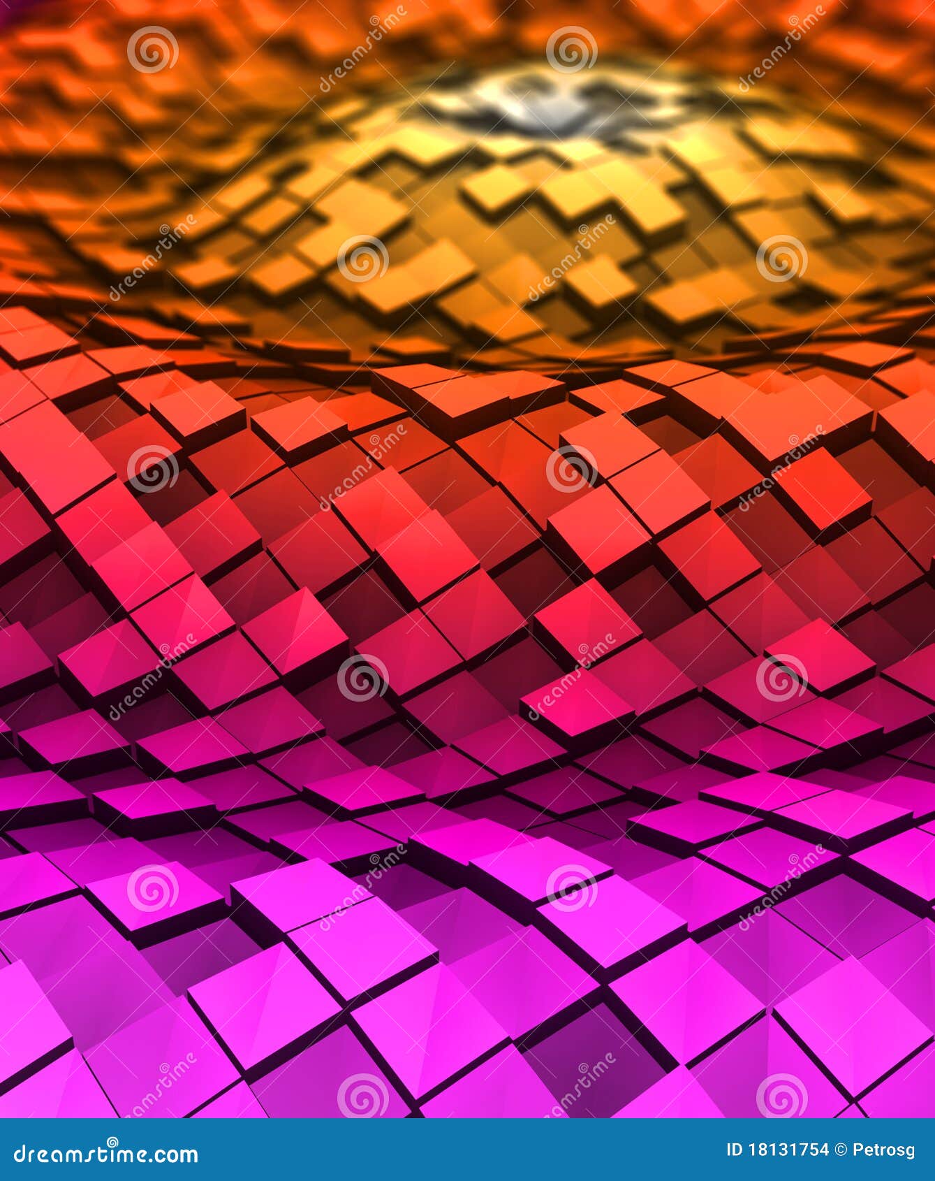 3d cubes in the waves stock illustration. Illustration of lines - 18131754