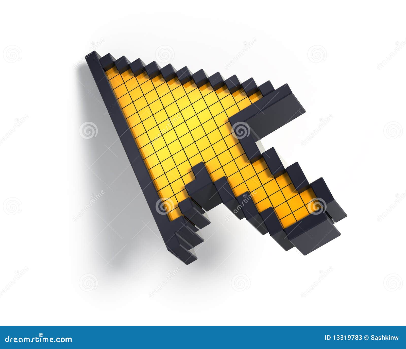 3d cursor stock illustration. Illustration of pointing - 13319783
