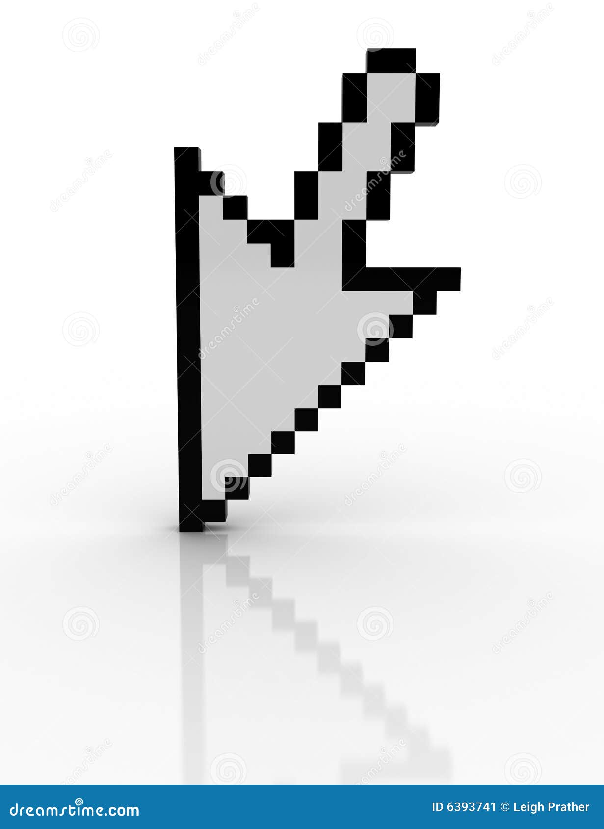 3d cursor stock illustration. Illustration of pushing - 6393741