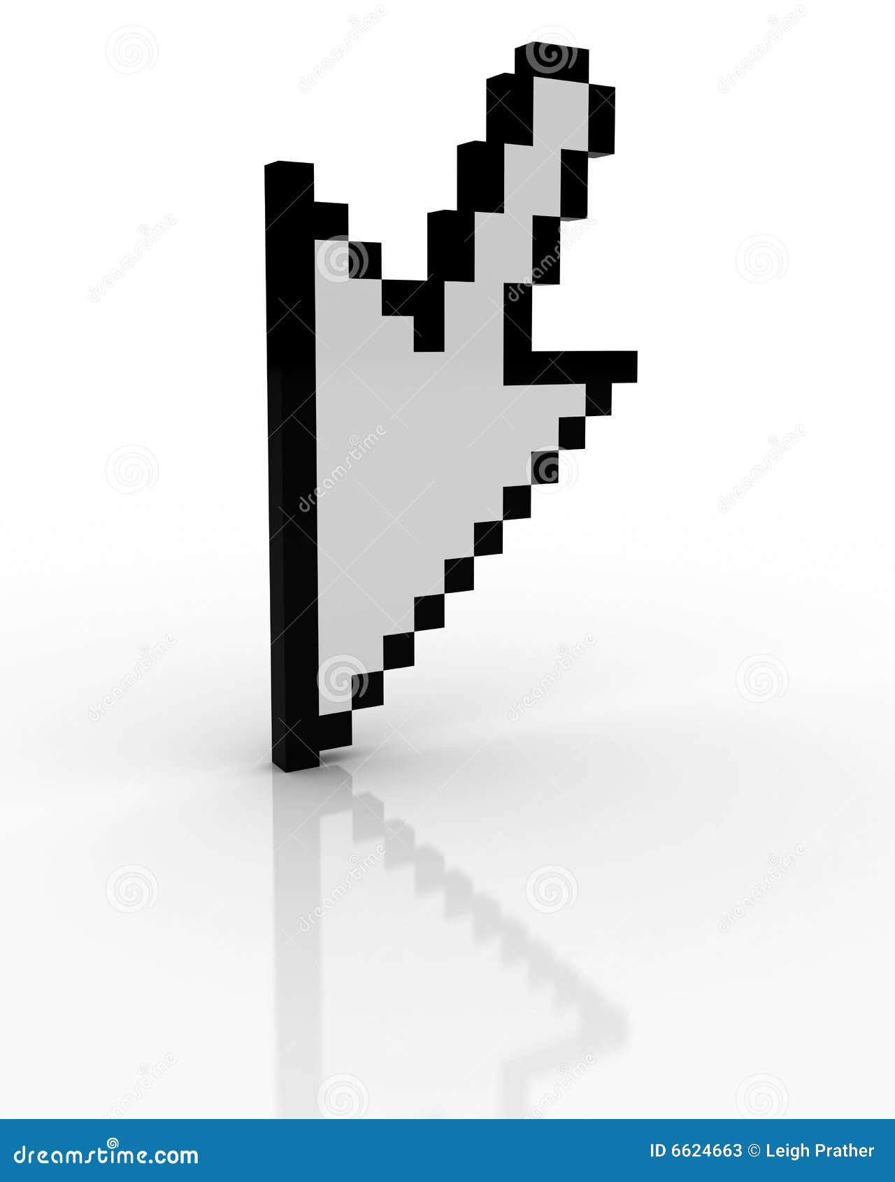 3d cursor stock illustration. Illustration of render, pointer - 6624663