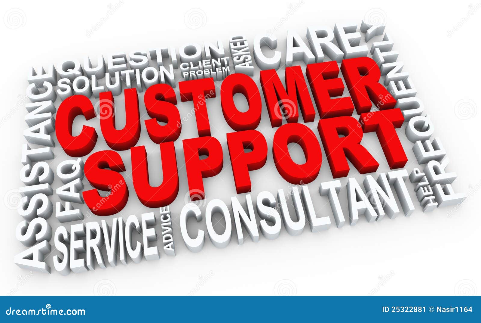 3d customer support stock illustration. Illustration of care - 25322881
