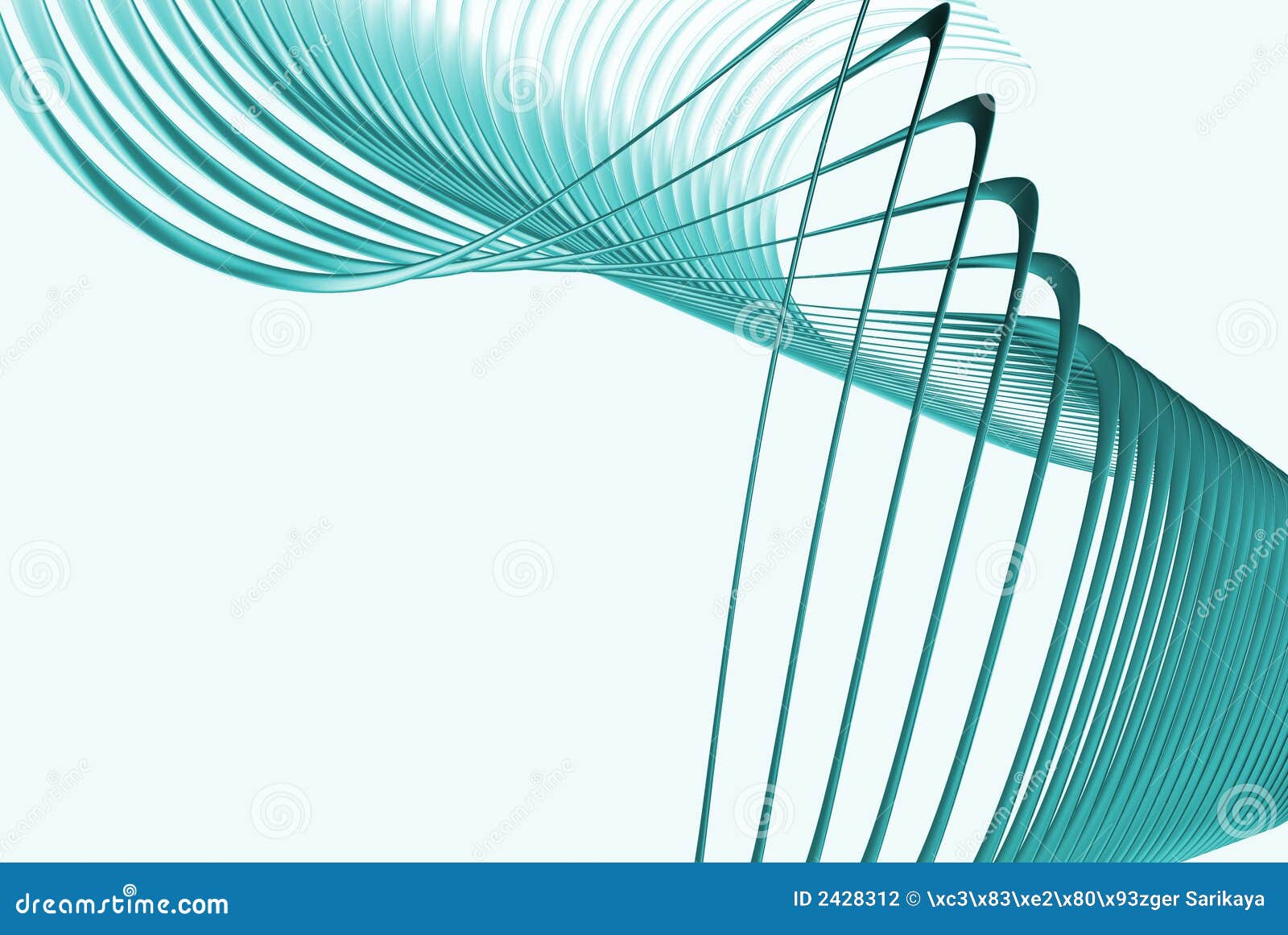 3d cyan lines stock illustration. Illustration of focus - 2428312