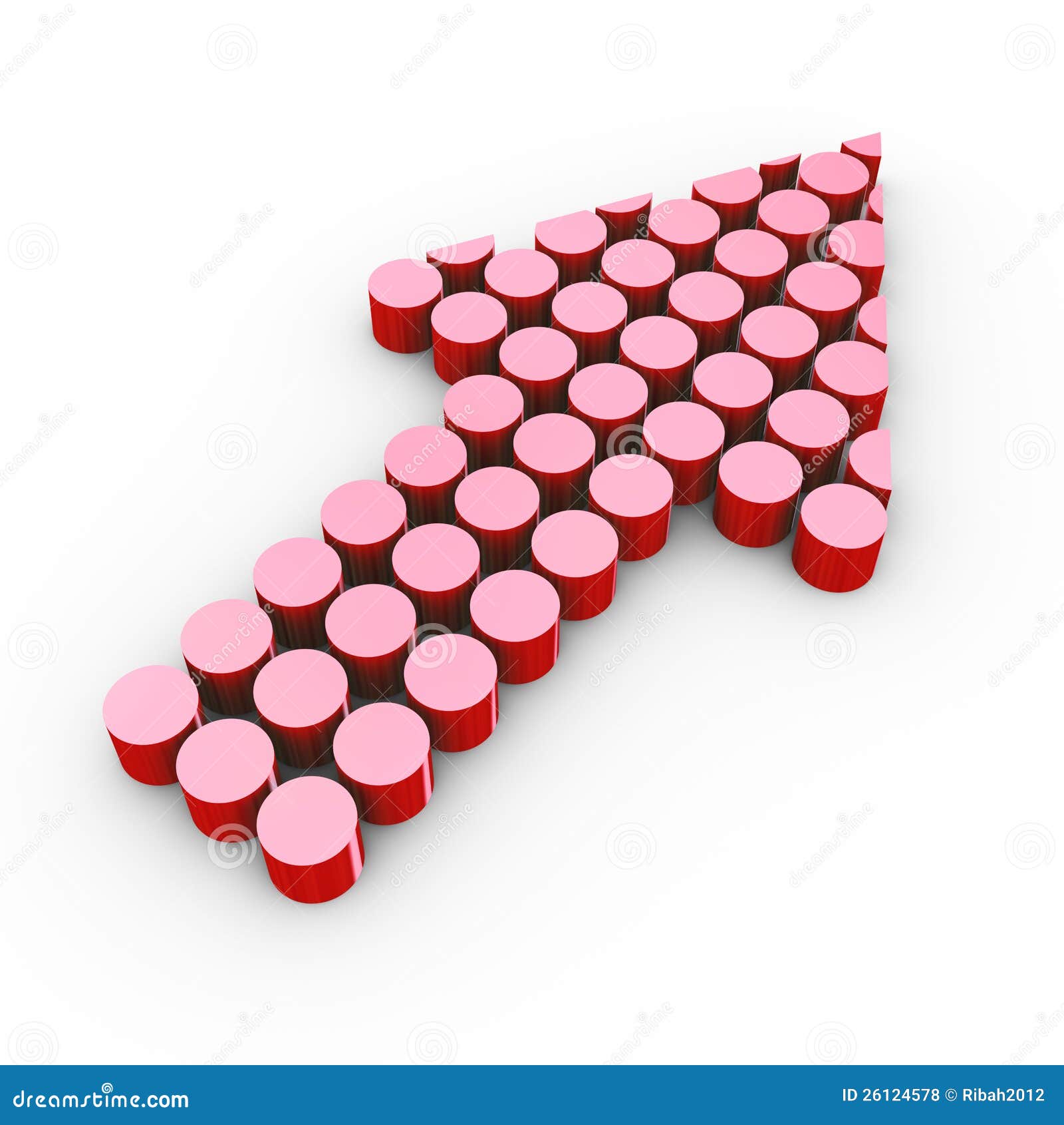 3d Arrow Cylinders Cartoon Vector | CartoonDealer.com #34604199