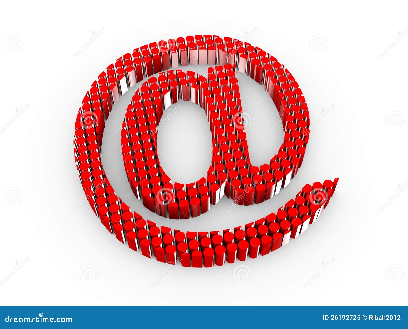 3d cylinders email sign stock illustration. Illustration of commerce ...