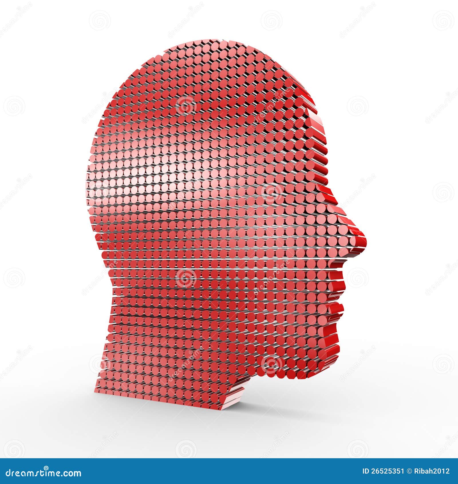 3d cylinders human face stock illustration. Illustration of mystery ...