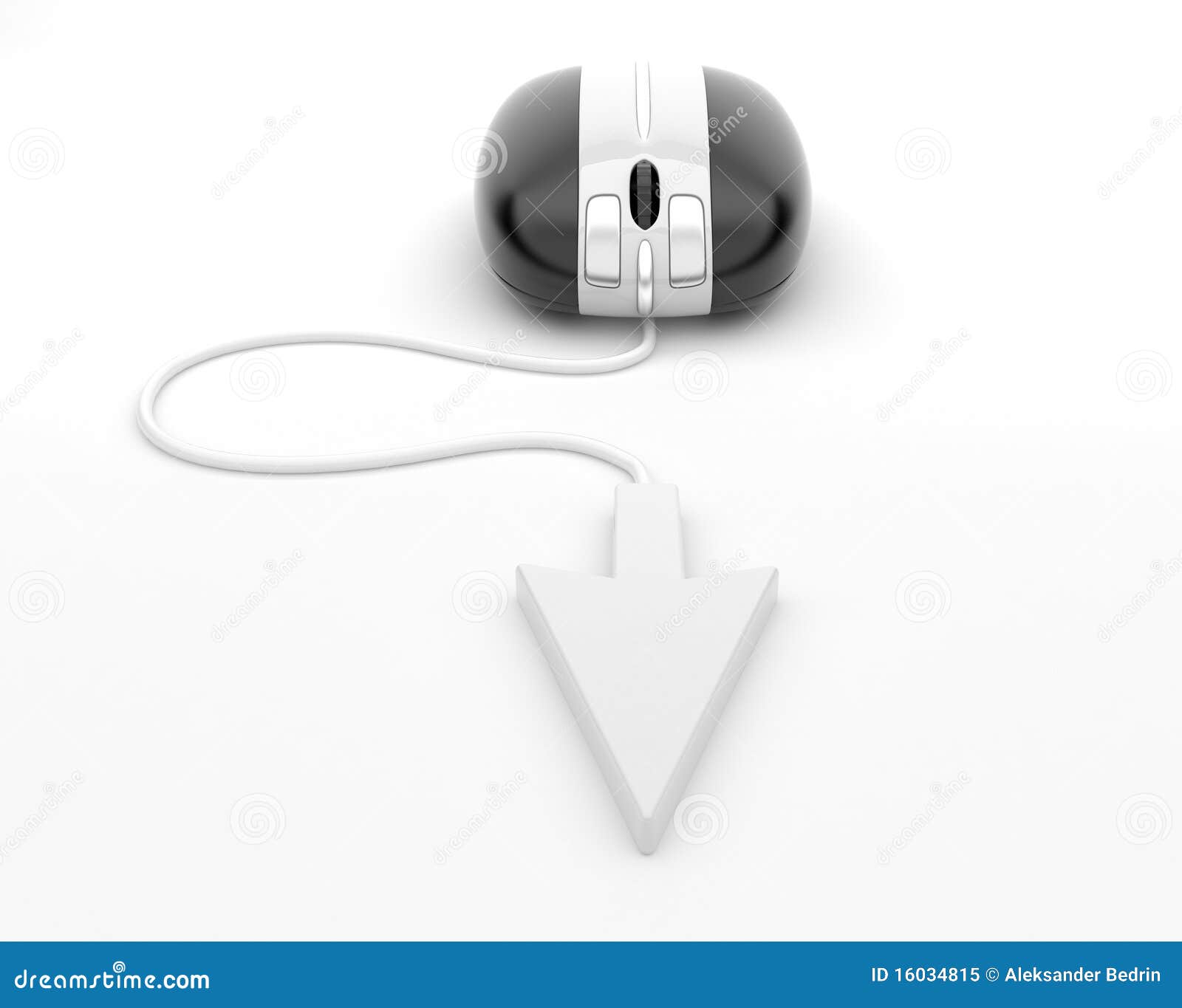 3d de muis van de computer stock illustratie. Illustration of industrie ...