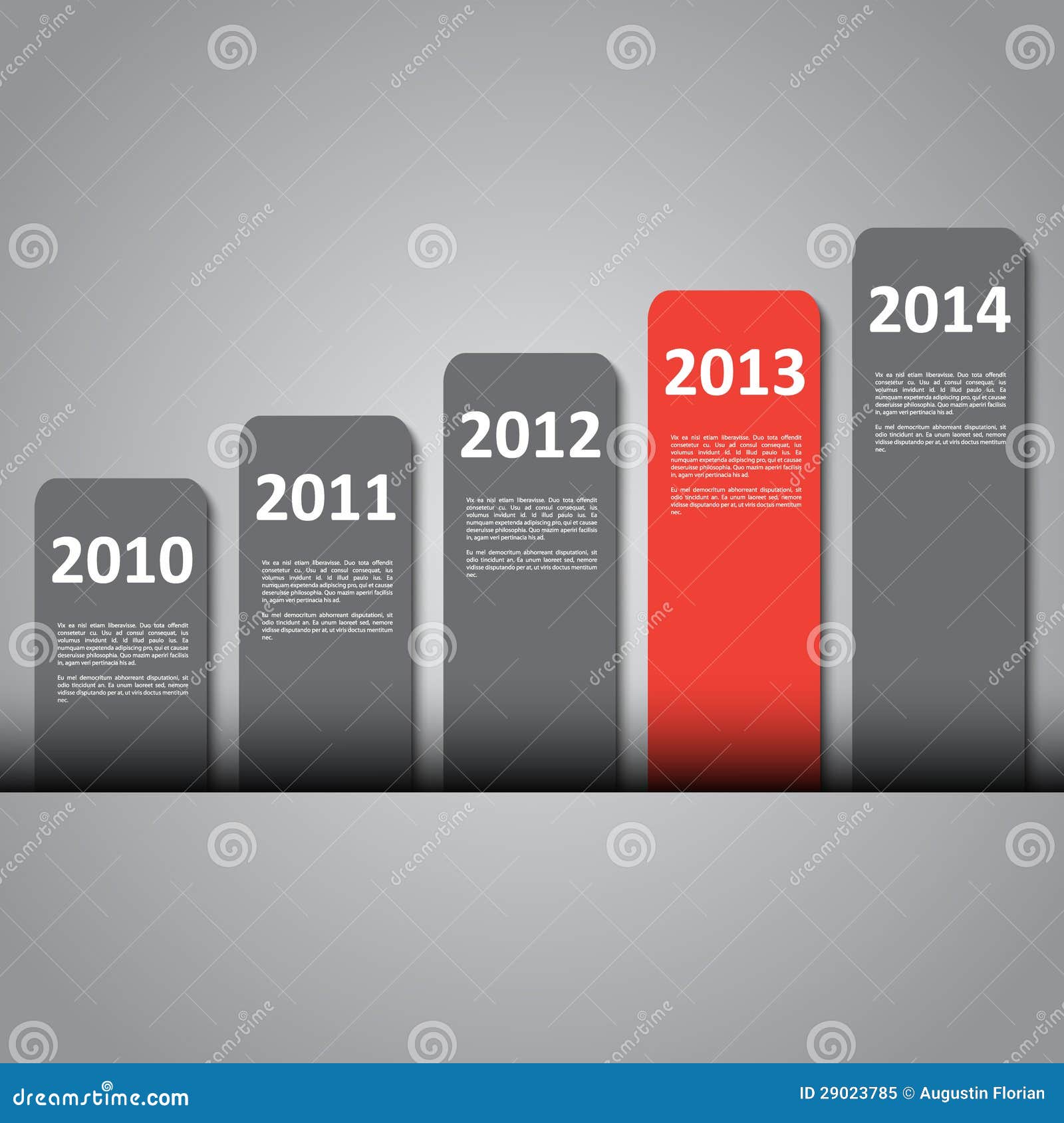 3d Design with Year Banners Stock Vector - Illustration of graphic ...