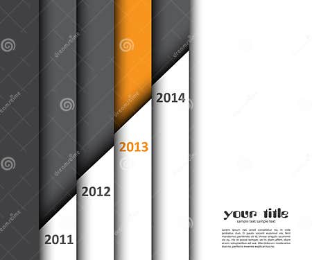 3d Design with Year Banners Stock Vector - Illustration of branding ...
