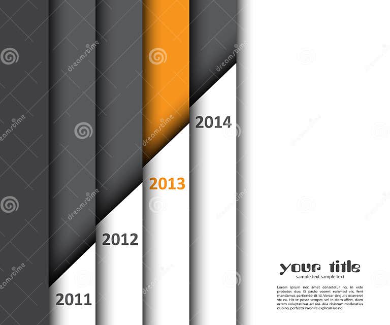 3d Design with Year Banners Stock Vector - Illustration of branding ...