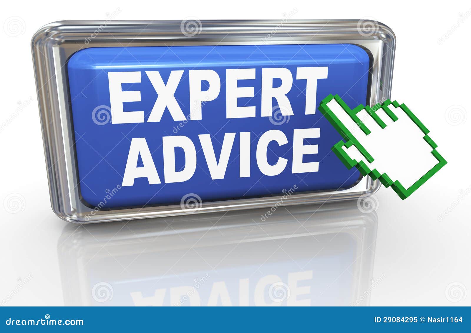 3d Deskundige Advies Van De Handcurseur Stock Illustratie ...