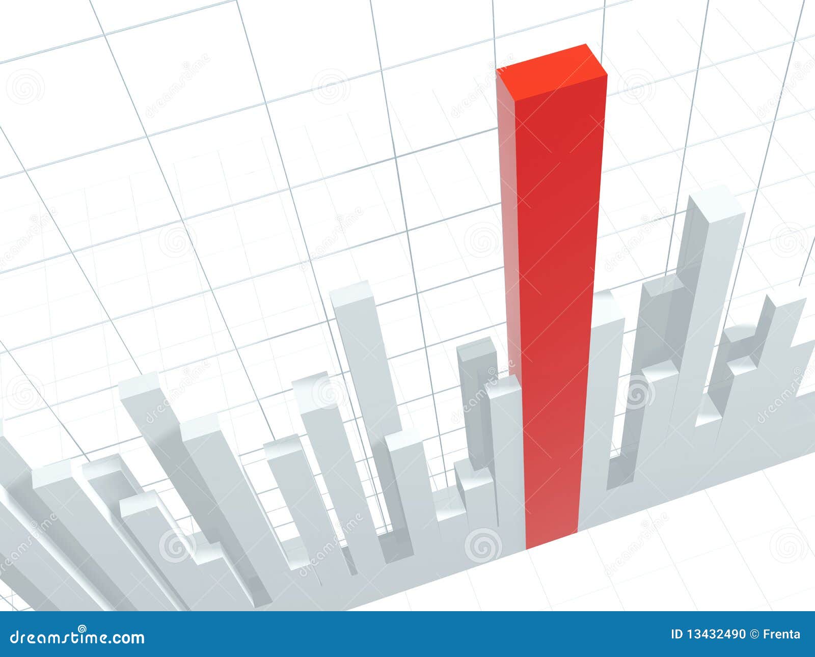 3d Diagram, Showing Positive Results Stock Illustration - Illustration ...