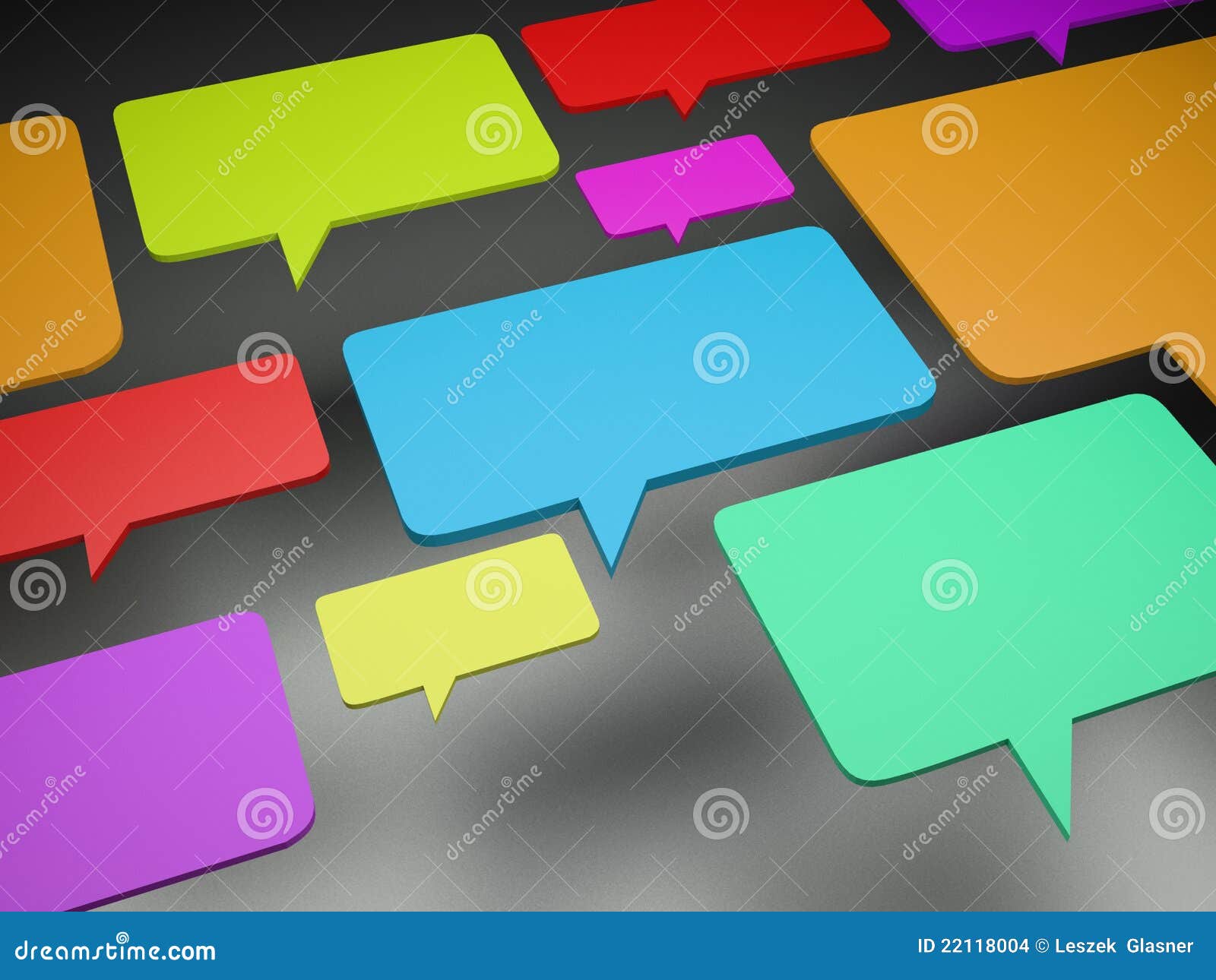 3d dialog bubble talk stock illustration. Illustration of banner - 22118004