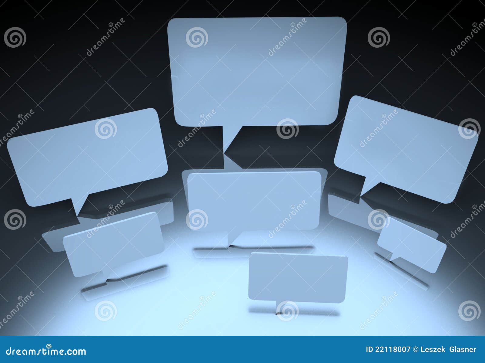 3d dialog bubble talk stock illustration. Illustration of bubble - 22118007