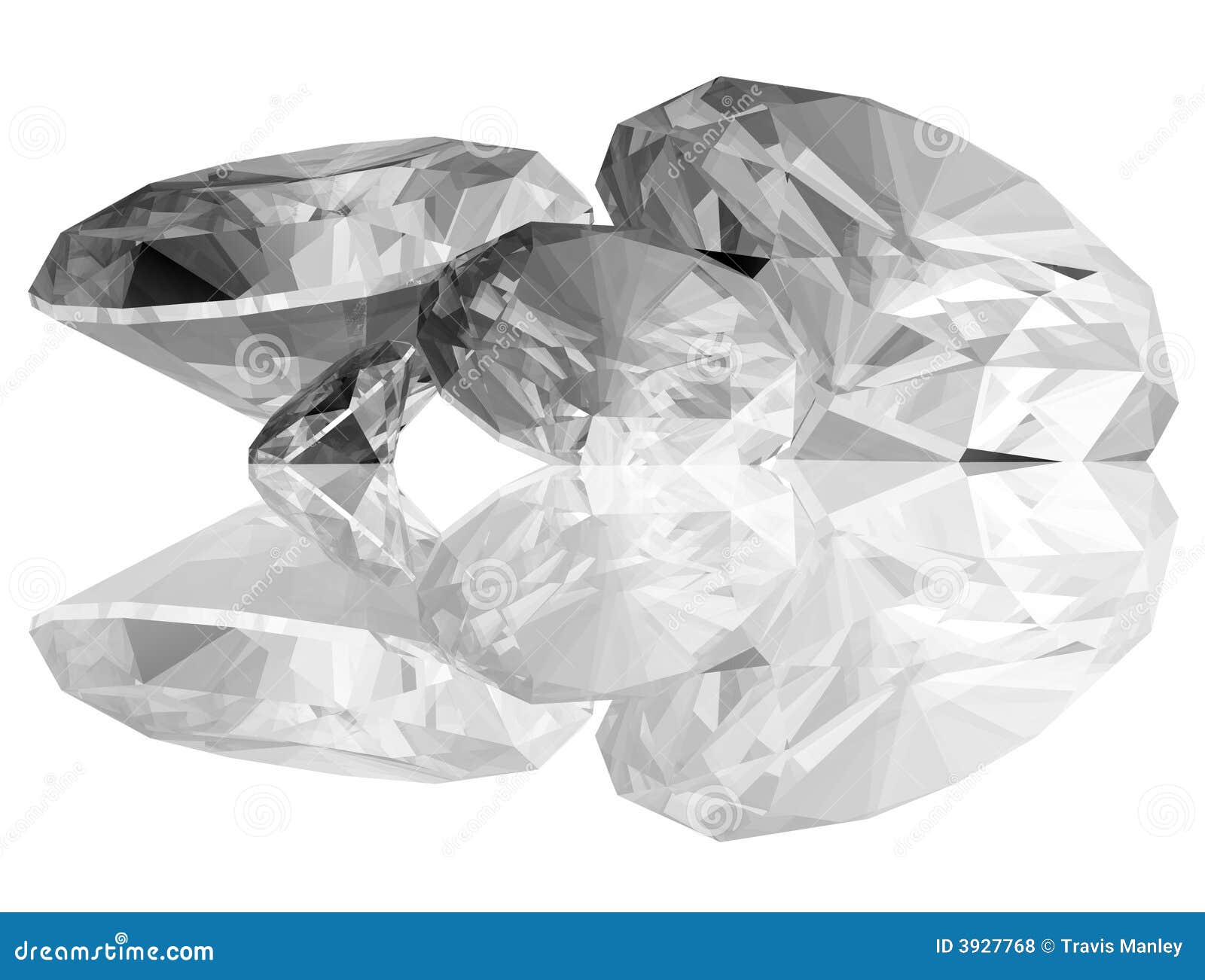 3d Diamonds stock illustration. Illustration of expensive - 3927768