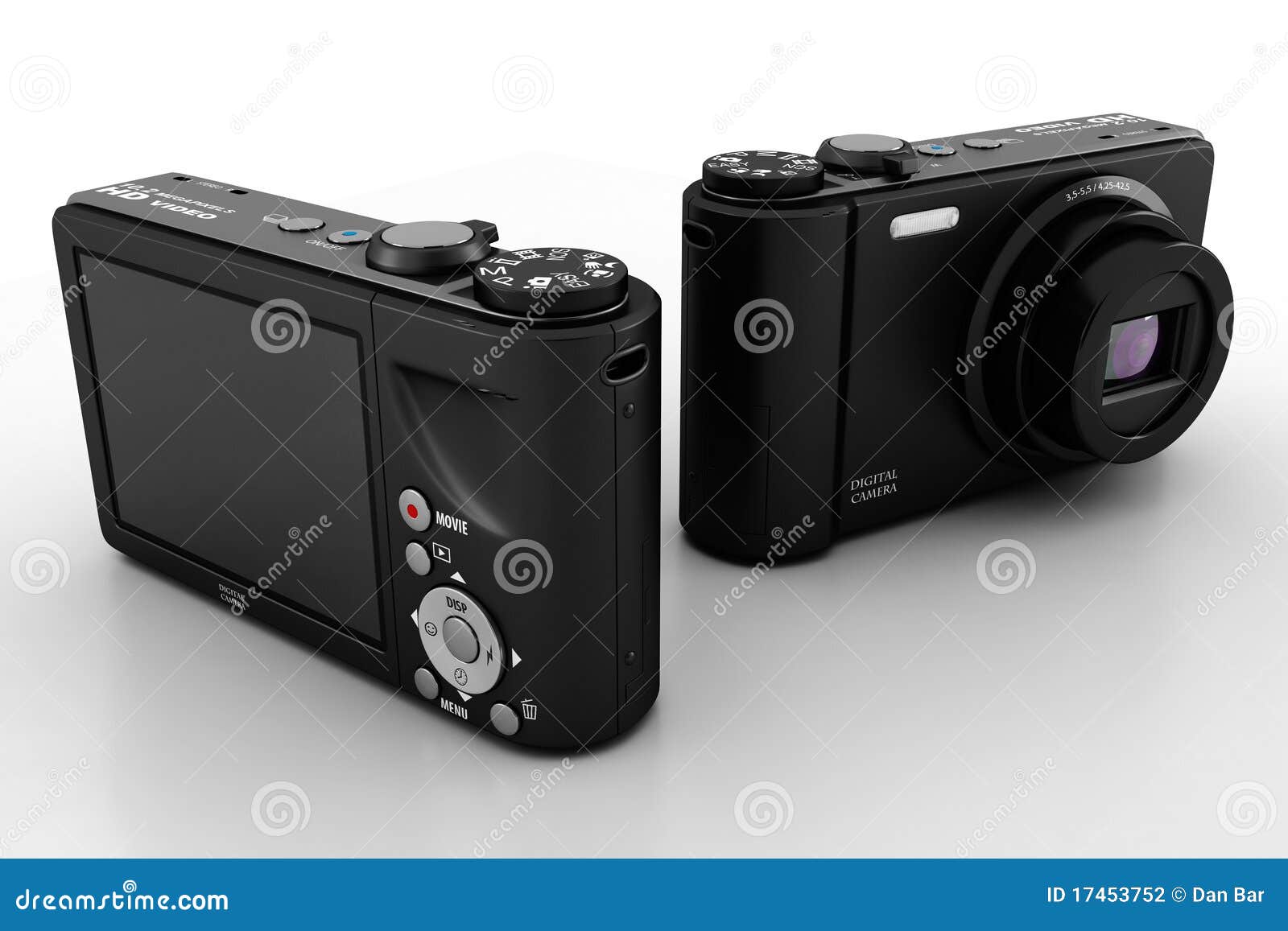 3d Digital Camera, Studio Render Stock Illustration - Illustration of ...