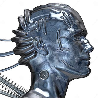 3D Digital Man stock illustration. Illustration of chip - 1328295