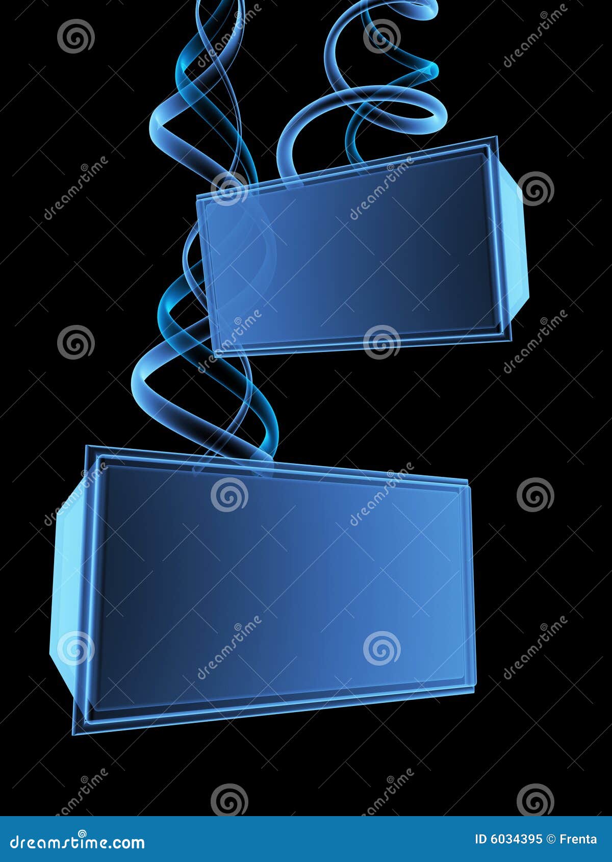 3d Digital Transparent Screens Stock Illustration - Illustration of ...