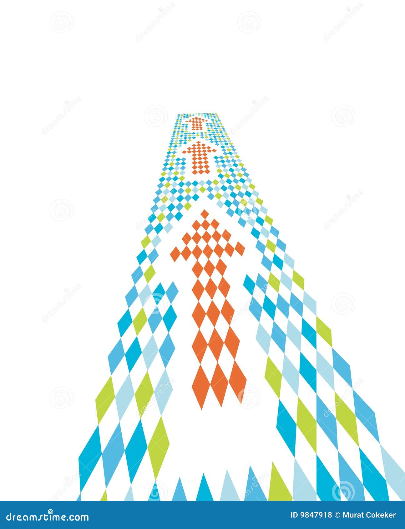 3d direction arrows raster stock vector. Illustration of aged - 9847918
