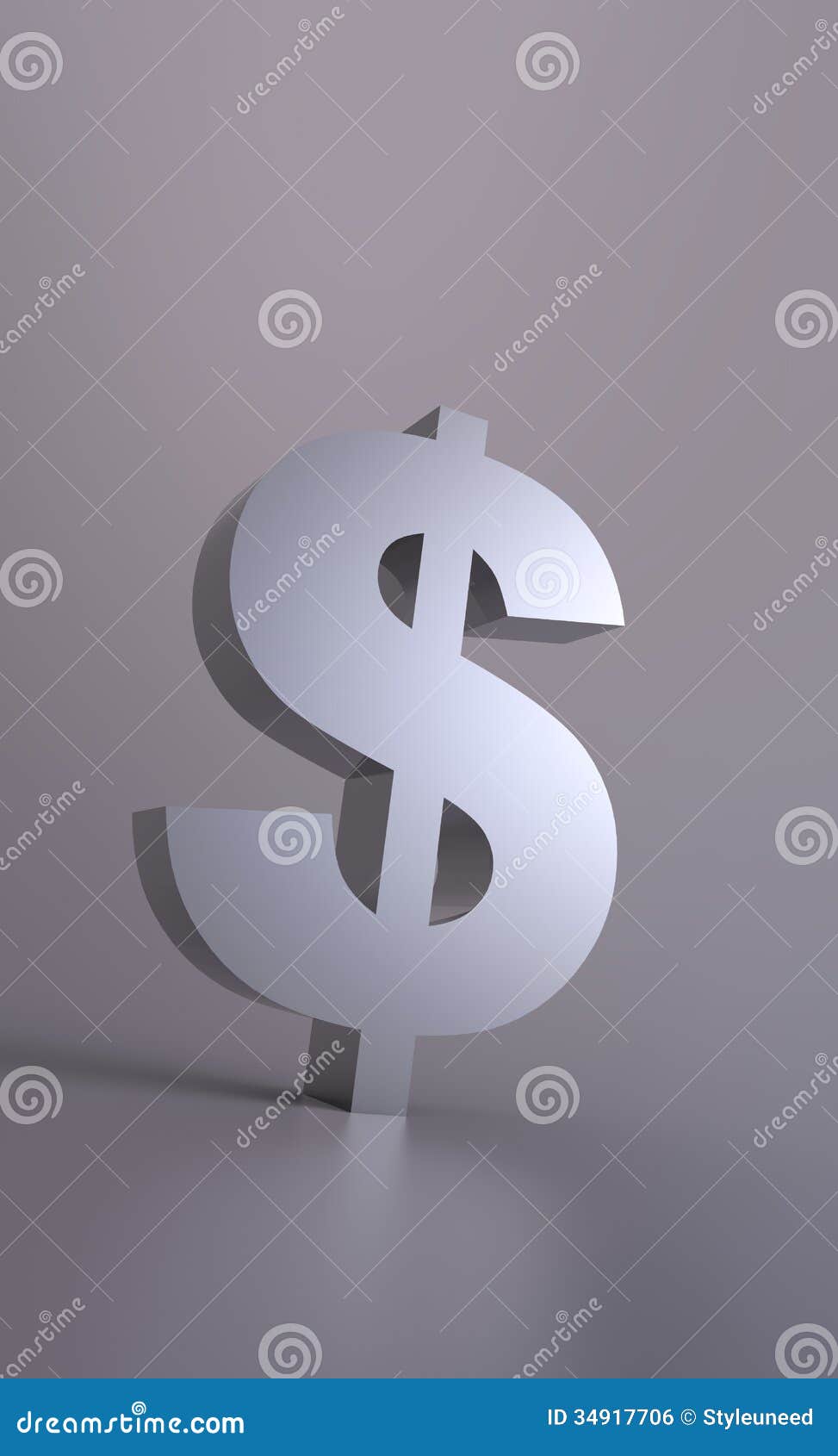 3d dollar sign ilustração stock. Ilustração de grande - 34917706