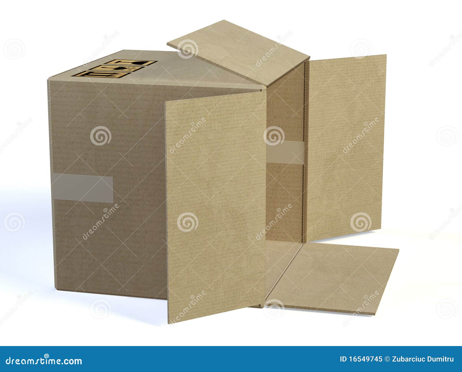 3d doos stock illustratie. Illustration of karton, doos - 16549745