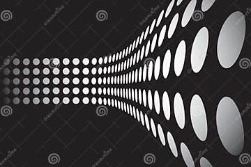 3D Dots Wall Layout stock vector. Illustration of movement - 6867558
