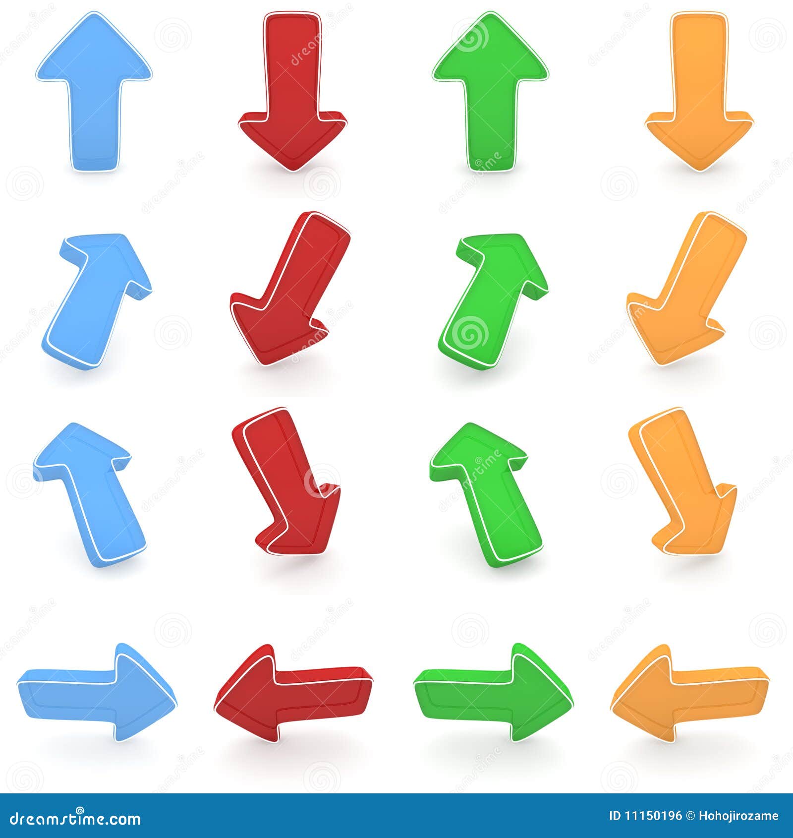 3D Down Arrow Stock Photo | CartoonDealer.com #11150196