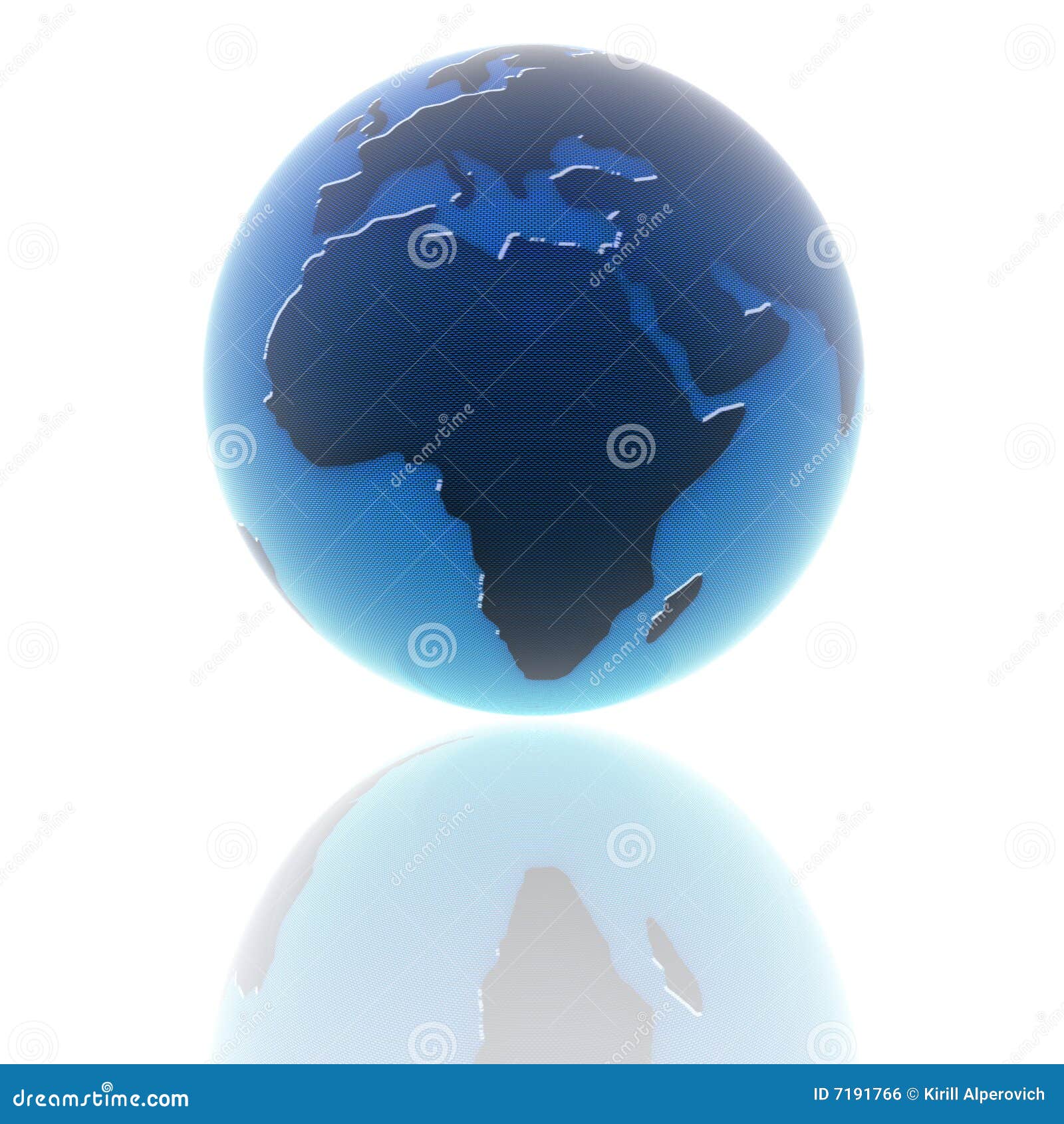 3d Earth with Color Texture Stock Illustration - Illustration of land ...