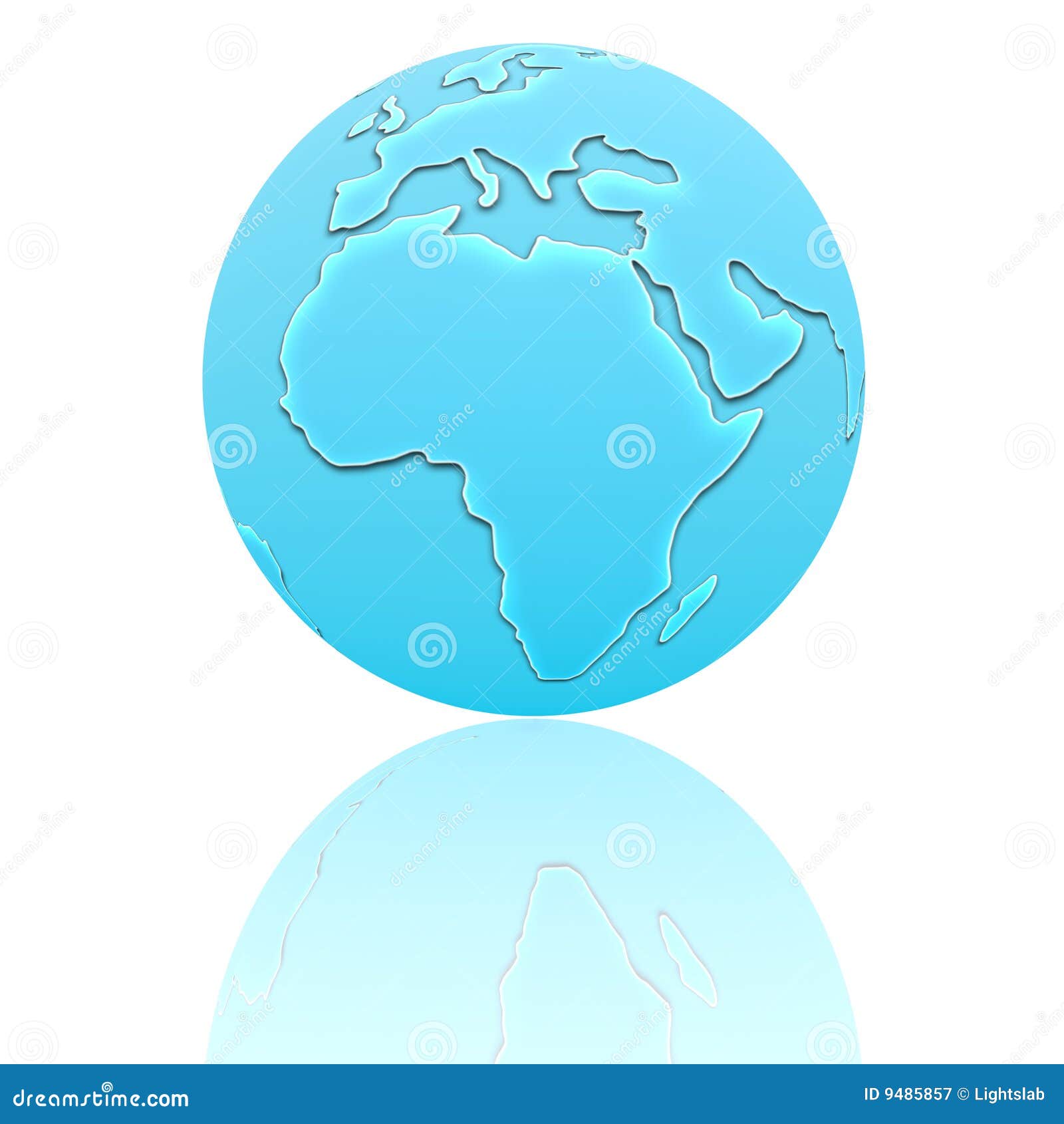3d Earth With Color Texture Stock Illustration - Illustration of ...