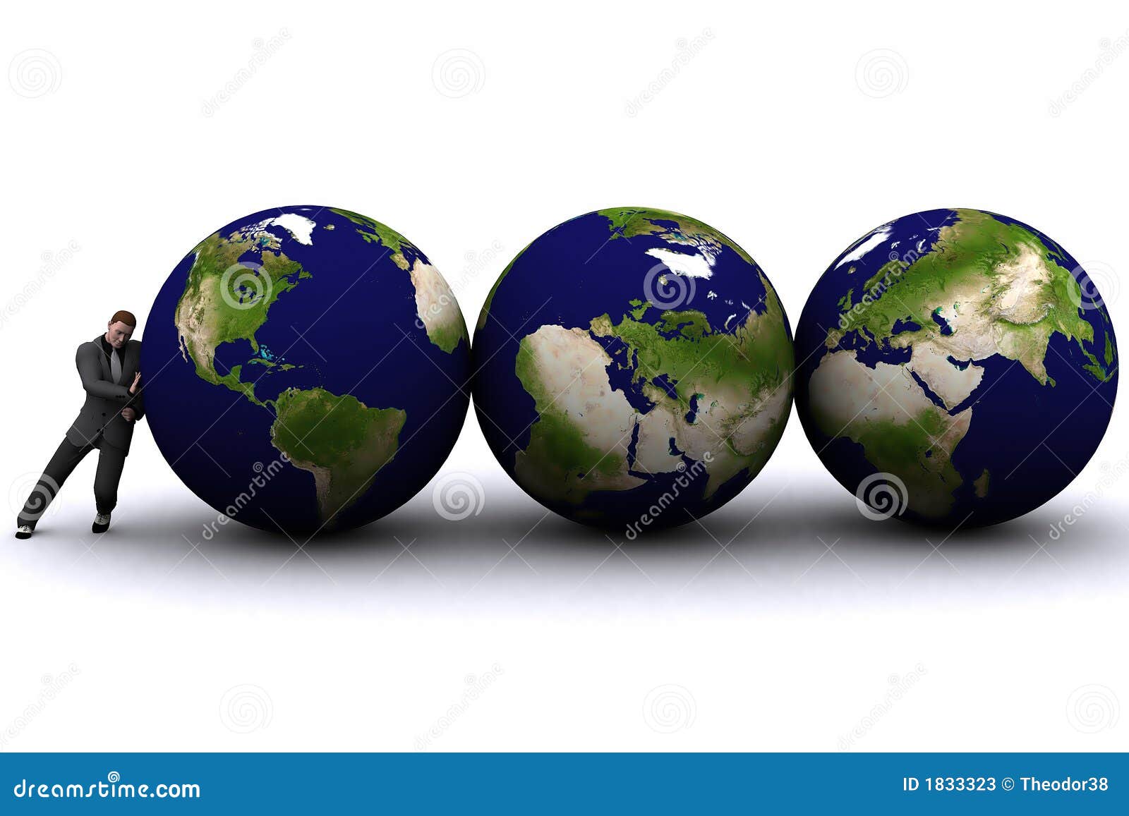 3d earth and man stock image. Image of idea, africa, communication ...