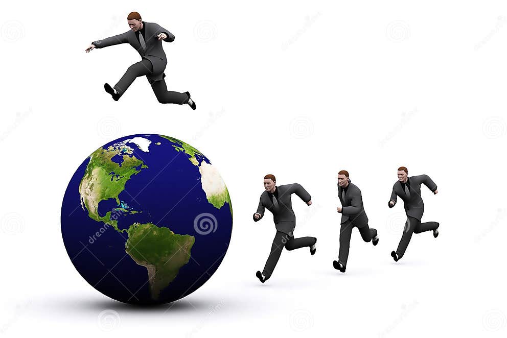 3d earth and man stock image. Image of north, continents - 1833331