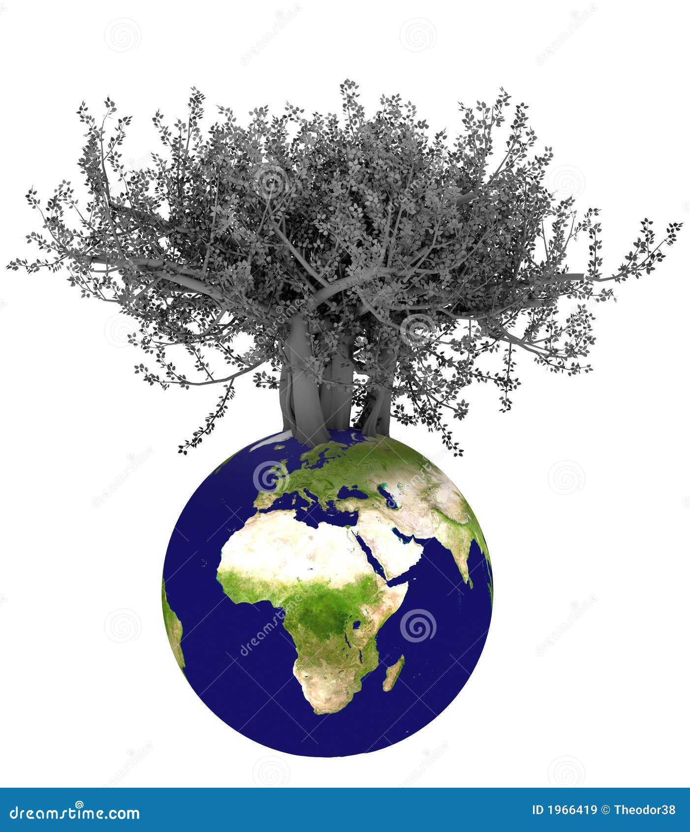 Earth And Tree Royalty-Free Stock Image | CartoonDealer.com #13500166