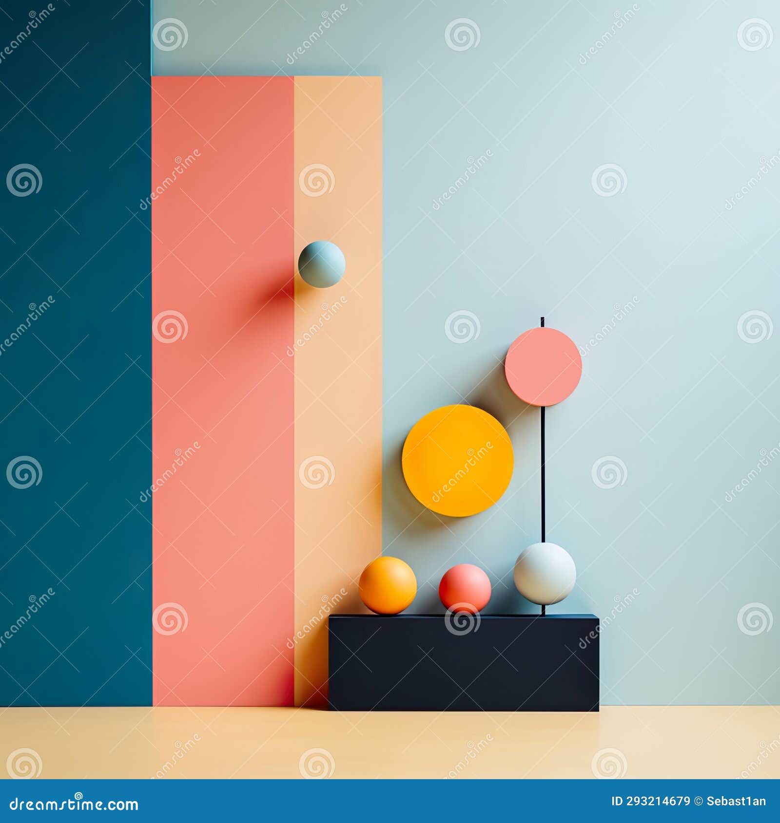 3D Elements and Copy-space for Text Design Concept Exemplifies Clean ...