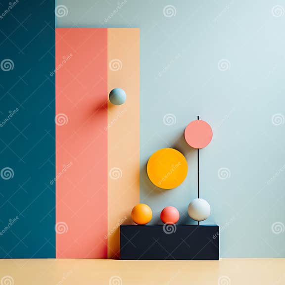 3D Elements and Copy-space for Text Design Concept Exemplifies Clean ...