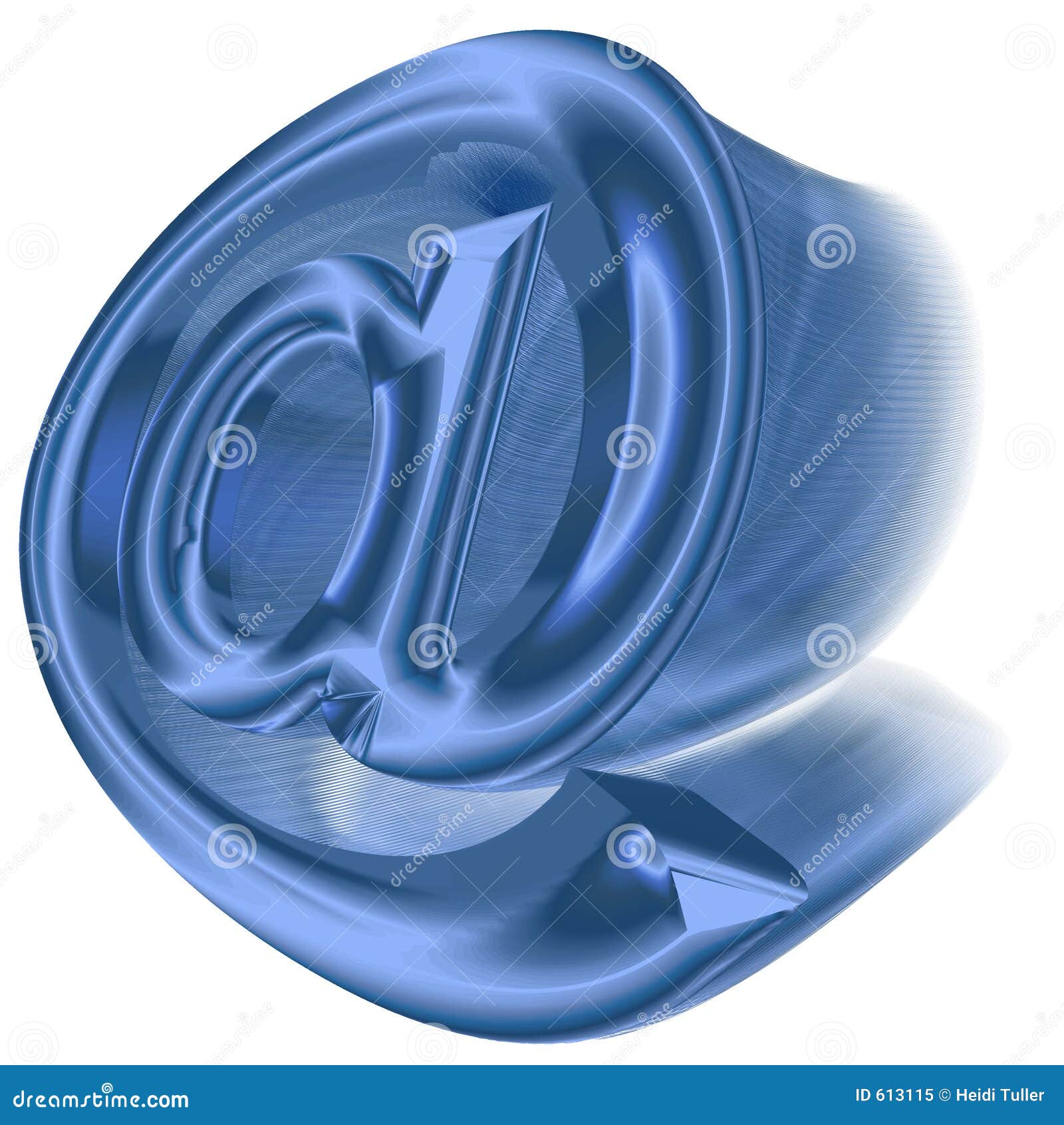 3D Email symbol stock illustration. Illustration of tail - 613115