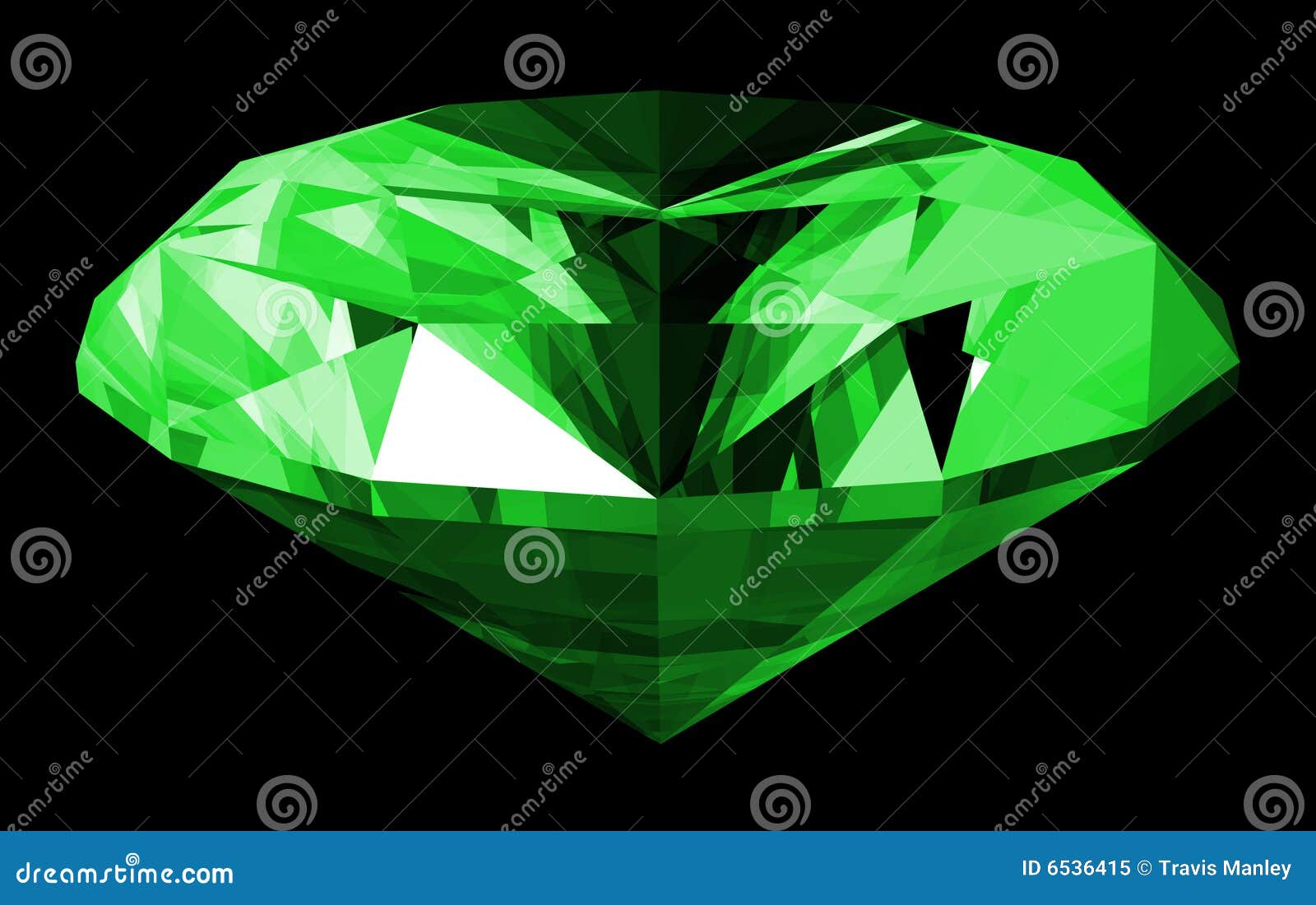 3d Emerald Gem Isolated stock illustration. Illustration of valuable ...