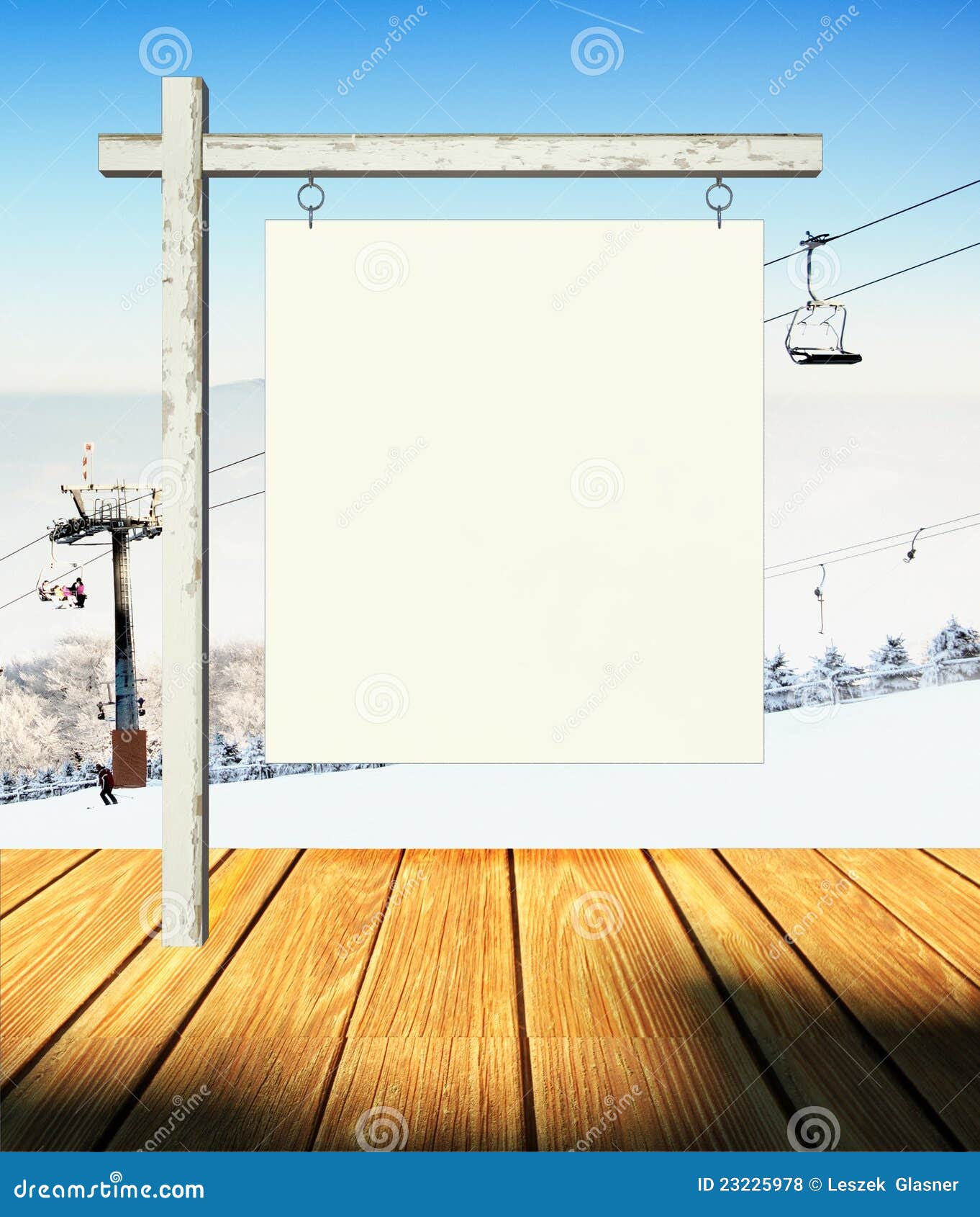 3d Empty Billboard Frame on Stage Stock Photo - Image of balcony, frame ...