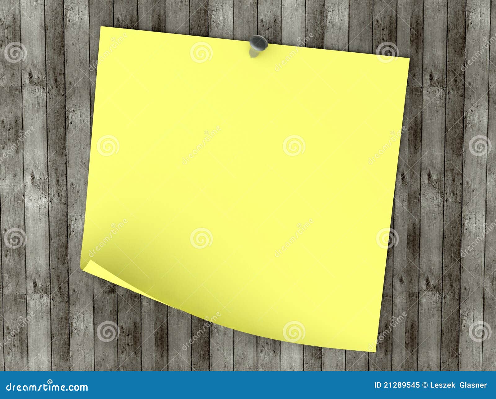 3d Empty Note on Old Wood Background Stock Illustration - Illustration ...