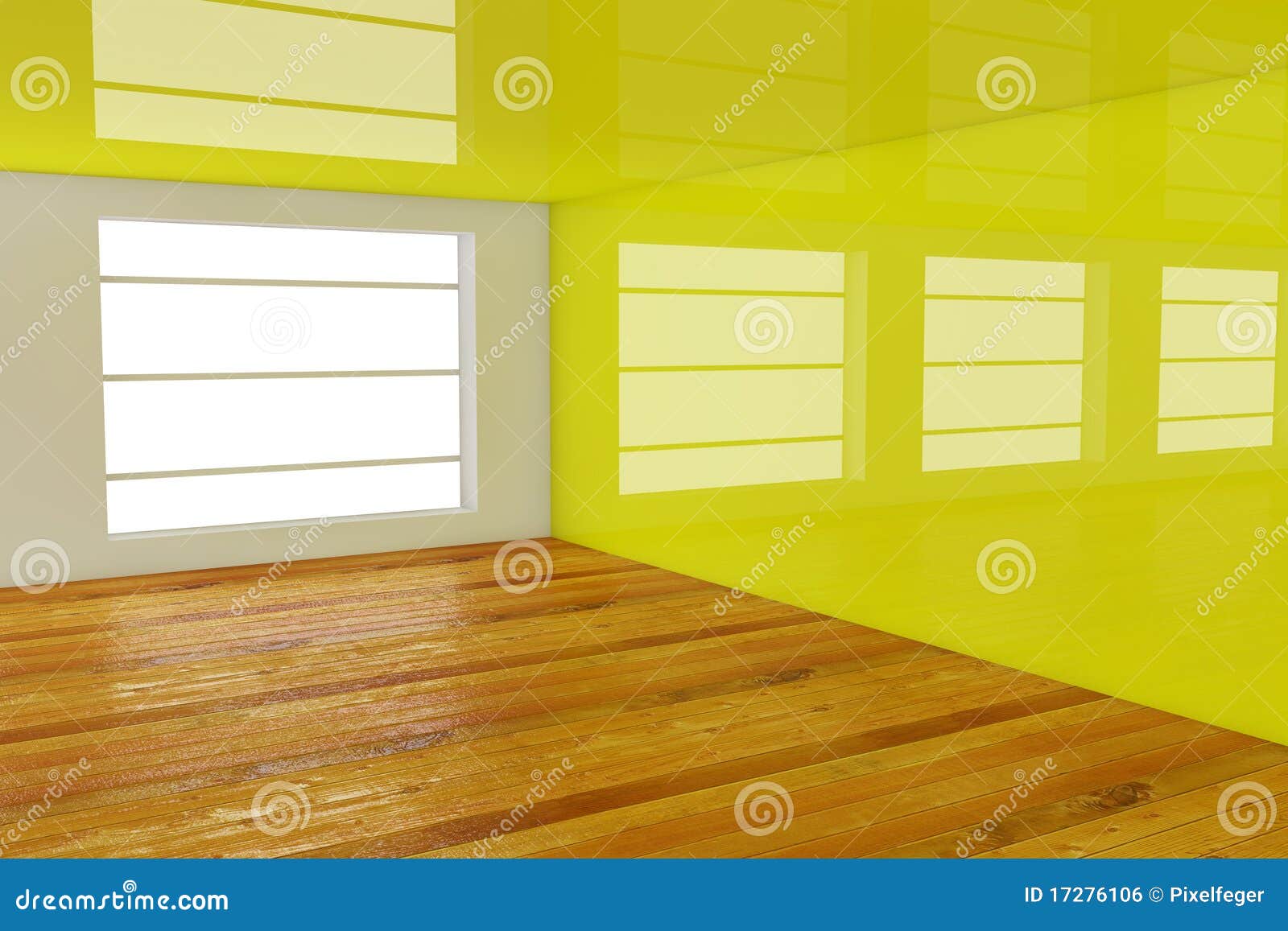 3d empty room stock illustration. Illustration of interior - 17276106