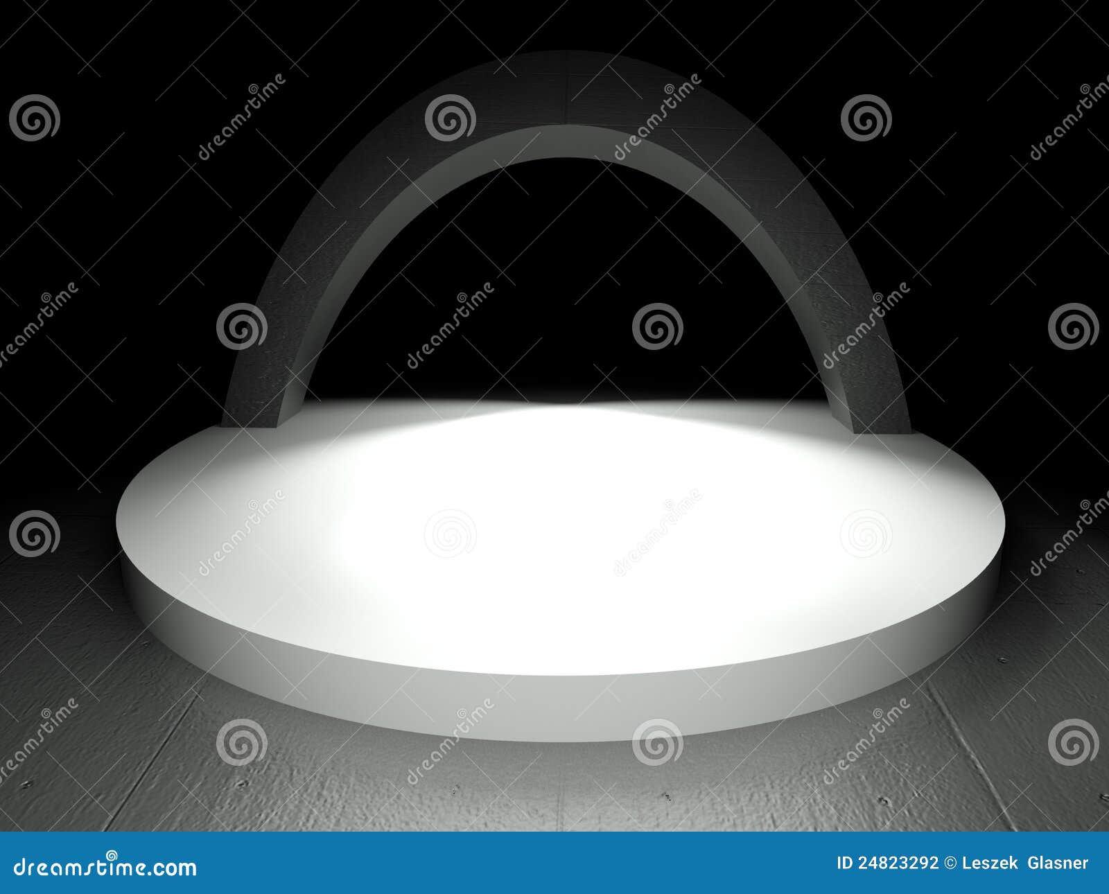 Empty Showcase, 3d Exhibition Space Royalty-Free Stock Image ...