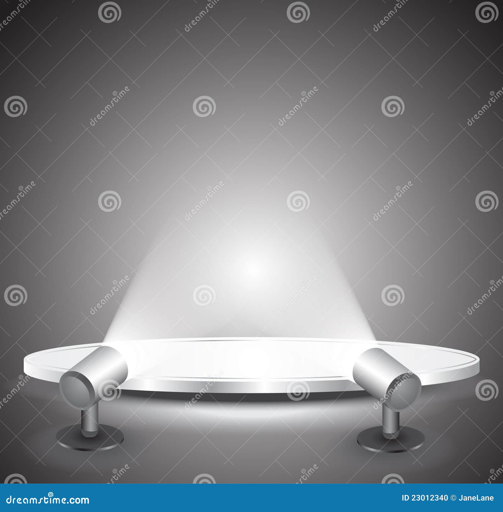 3d Empty White Podium with Light Stock Vector - Illustration of empty ...