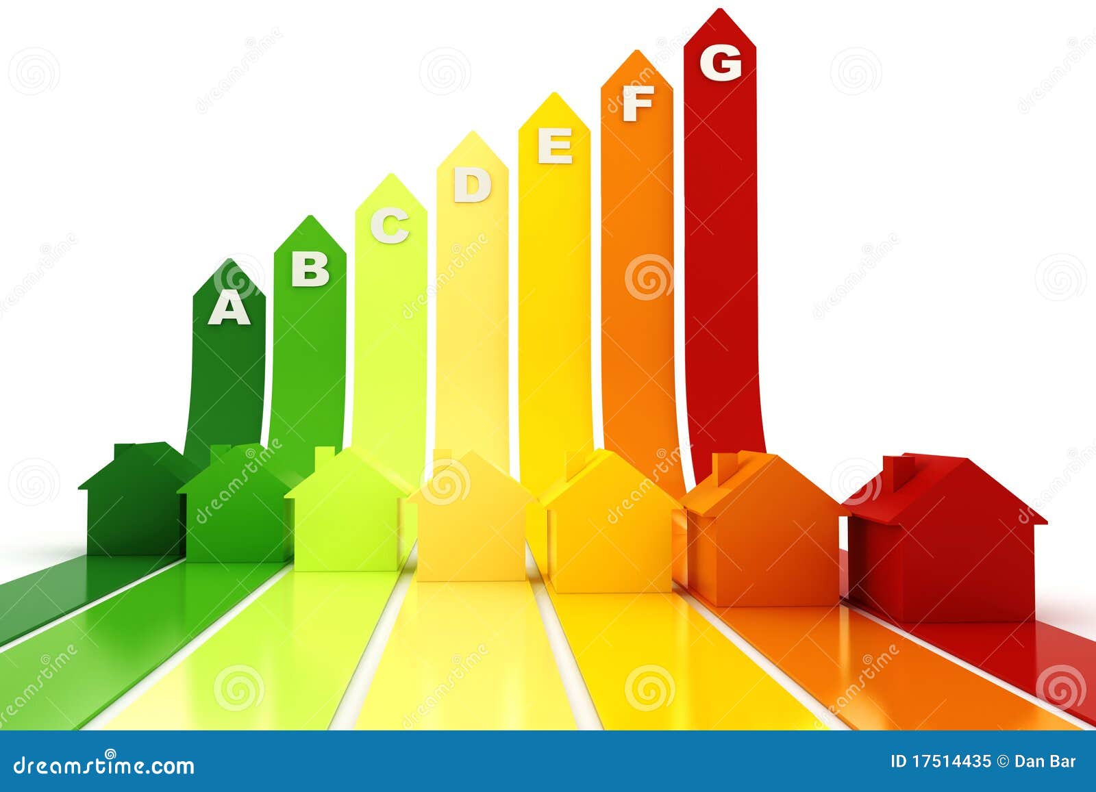 3d, Energy Efficiency Concept Stock Illustration - Illustration of ...