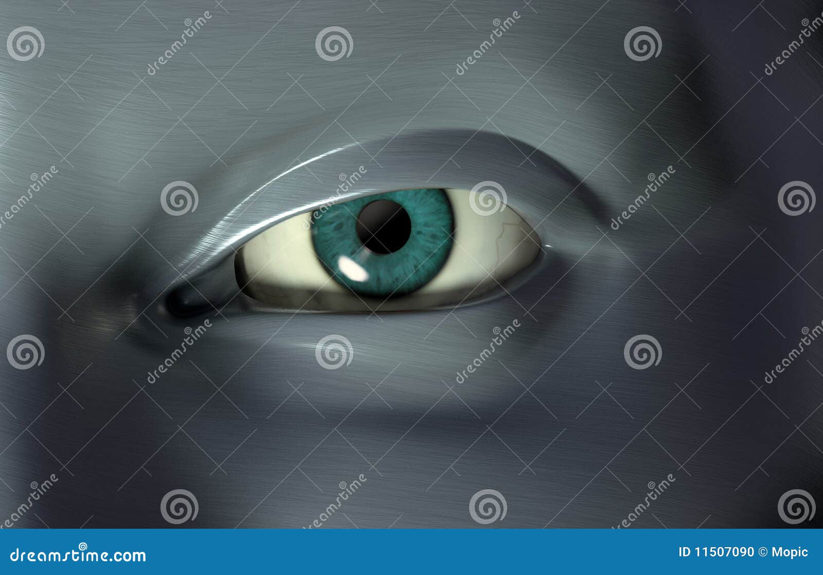 3d eye close-up stock illustration. Illustration of light - 11507090