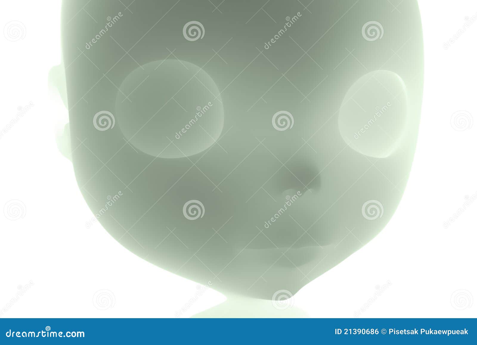3D face x-ray blythe stock illustration. Illustration of blythe - 21390686