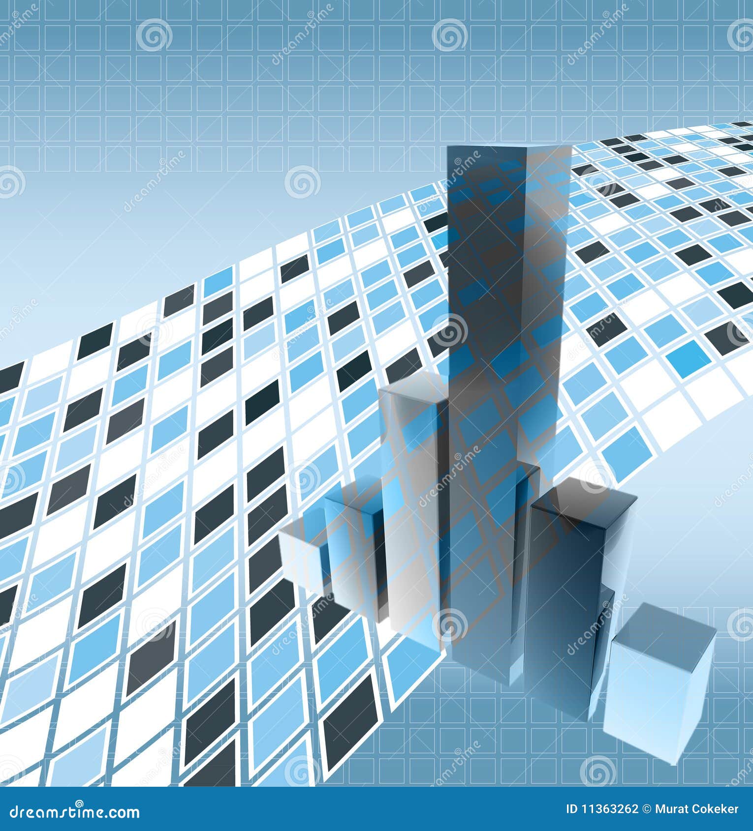 3D finance graph stock illustration. Illustration of background - 11363262