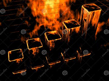 3d fire diagram bar chart stock illustration. Illustration of colorful ...