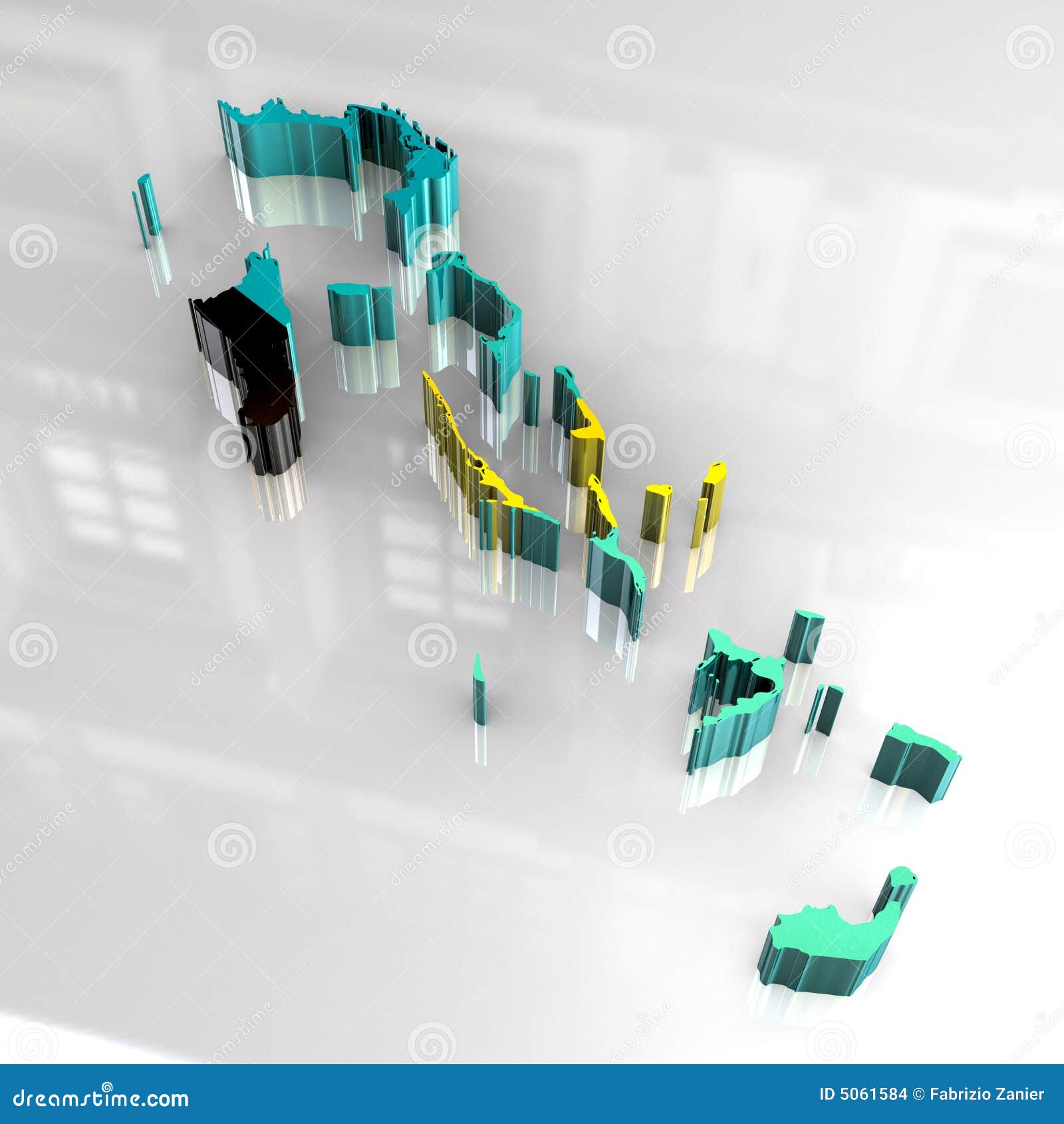 3d flag map of bahamas stock illustration. Illustration of sign - 5061584